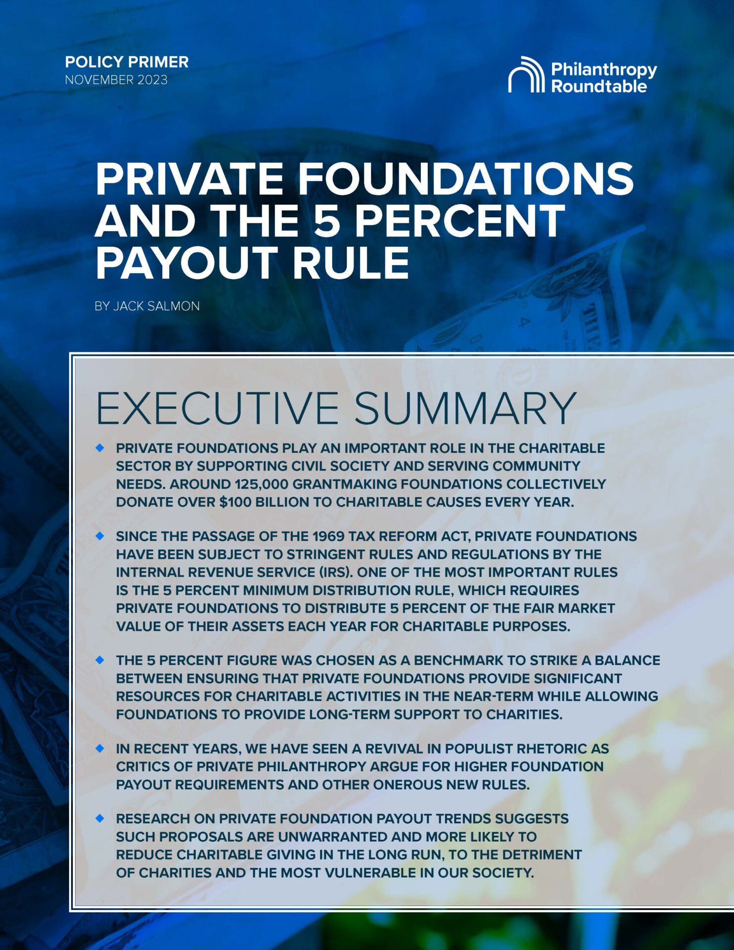 The 5% Payout Rule for Private Foundations